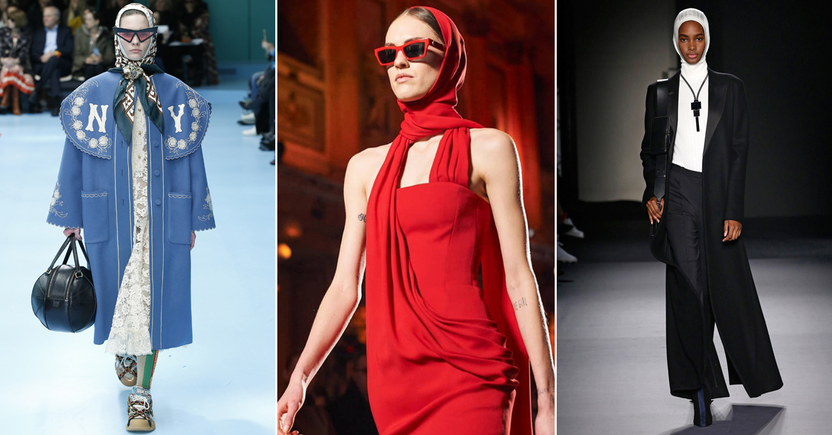 The best headscarf looks on the catwalk at fashion month 2018 so far