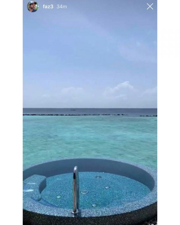 Is HH Sheikh Hamdan honeymooning in the Maldives?